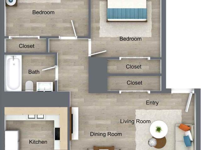 Windham Hills 2 Bedroom Apartment for Rent at 445 Roundtop Ave, Petersburg, VA 23803