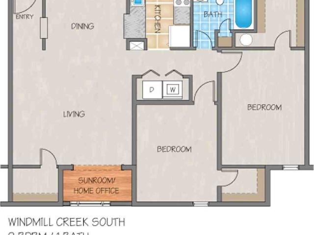 Windmill Creek South 2 Bedroom Apartment for Rent at 3501 Apollo Dr, Metairie, LA 70003