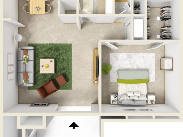 Windsail Apts. 1 Bed Fireplace Optional