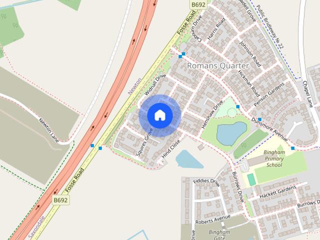 Widnall Drive, Bingham, Nottingham, Nottinghamshire, NG13 7AR, UK