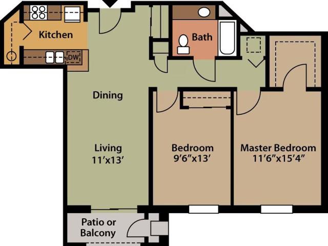 Willow Brook Greens 2 Bedroom Apartment for Rent at 17465 River Birch Dr, Brookfield, WI 53045