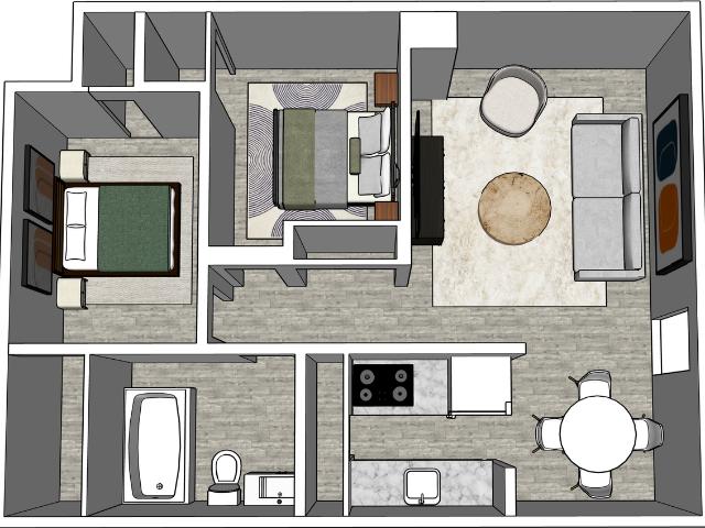 Willow Park Apartments 2 Bedroom Apartment for Rent at 4814 Kristie Dr, Del City, OK 73115