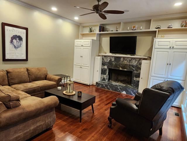 Wonderful rental opportunity in East Cobb! 3 Sides Brick home overlooking private back yard in a smaller subdivision. Gorgeous kitchen with two toned cabinets, soft close drawers, stainless appliances and wine refrigerator.