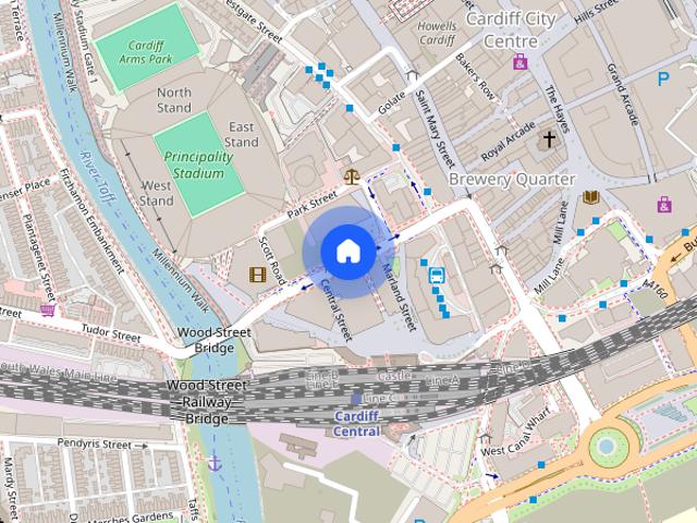Wood Street, Cardiff City, CF10