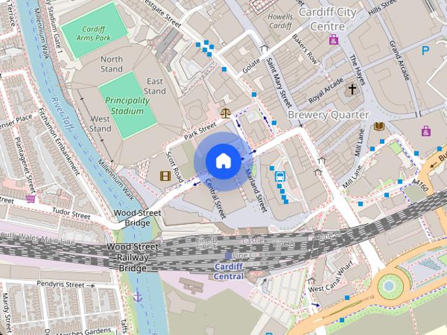 Wood Street, Cardiff City, CF10