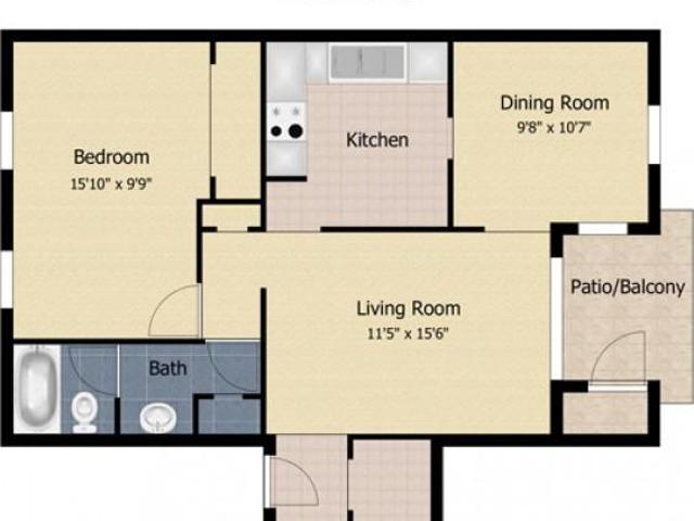 Woodlawn Village 1 Bedroom Apartment for Rent at 1469 Key Pkwy, Frederick, MD 21702