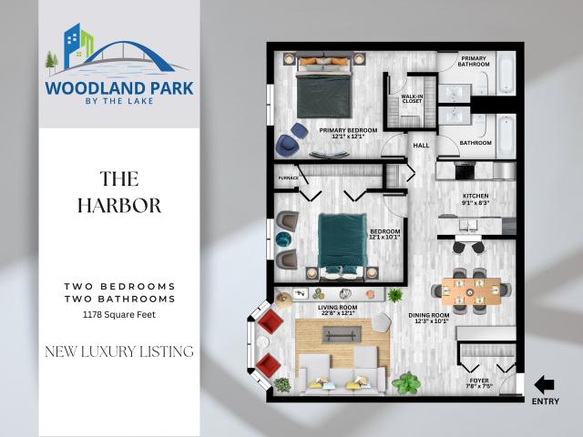 Woodland Park 2 Bedroom Apartment for Rent at 606 606 637 E Woodland Park Ave, Chicago, IL 60616 South Loop