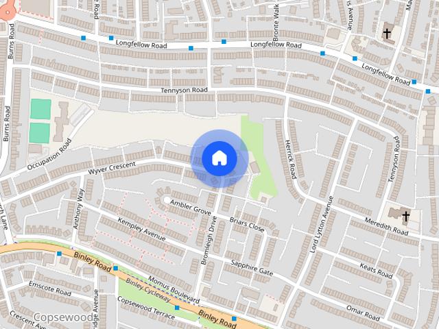 Wyver Crescent, Poets Corner, Coventry