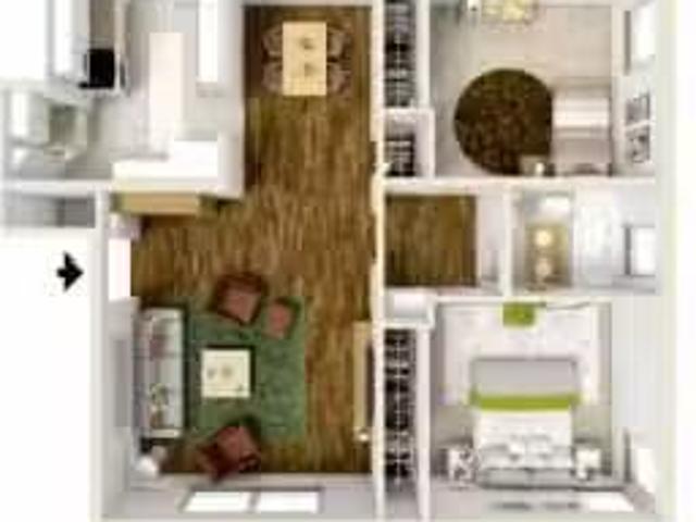 Wyvernwood Garden Apartments 2 Bed 1 Bath Flat