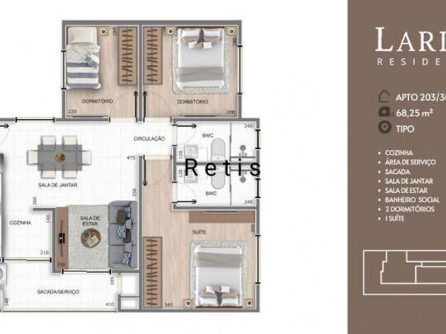 ✨  Apartamento com 2 quartos e Suíte, sacada, churrasqueira em Pinhais