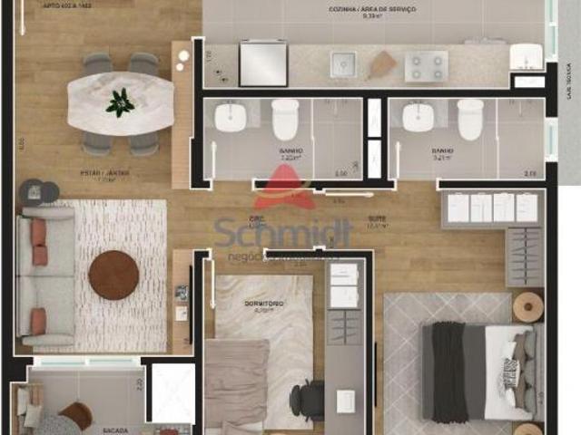 You Apartamento à venda, 73 m² por R$ 668.778,00 Centro São Leopoldo/RS