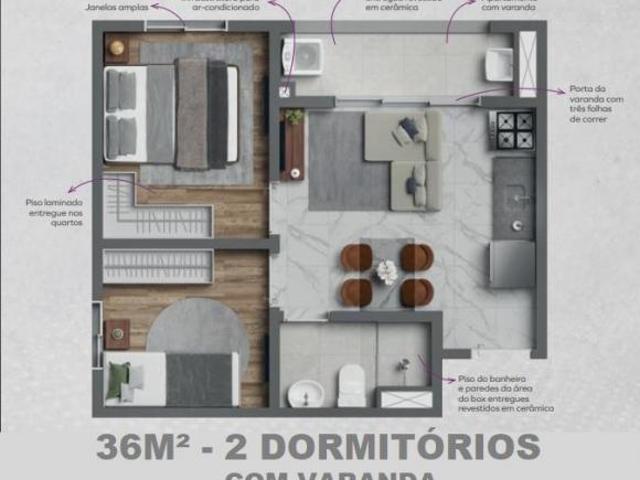 Zona Leste, Mooca, 2 Dormitorios, Varanda, Minha Casa Minha Vida, Entrada 500,00
