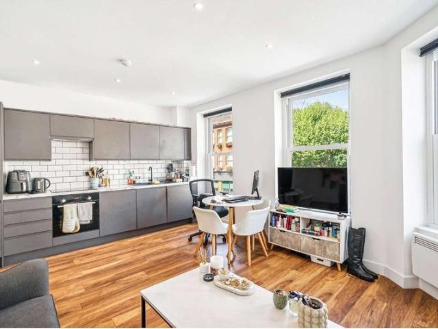 A modern 1 bed with a roof terrace in Battersea