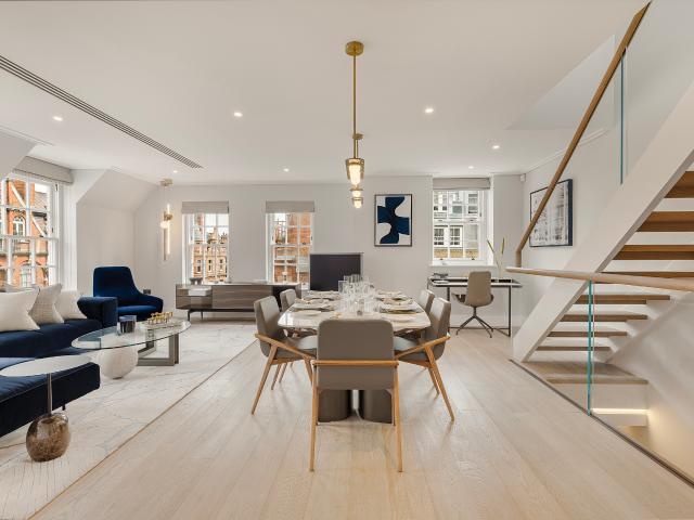 A beautifully designed duplex penthouse on Mount Street
