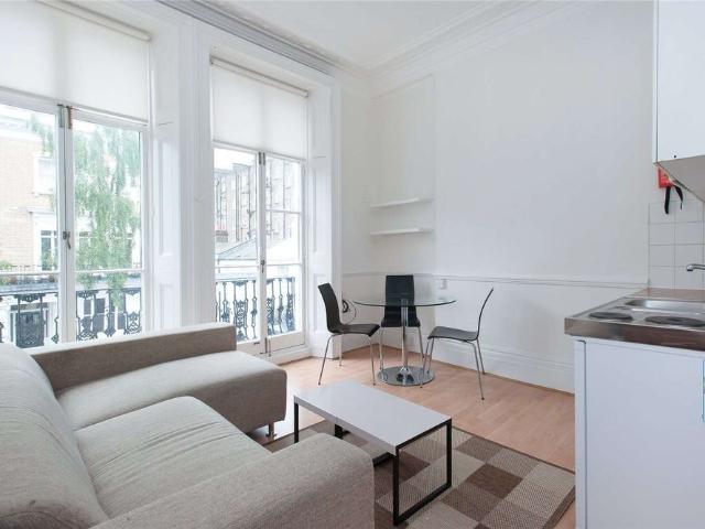 A bright first floor, one bedroom apartment with a balcony on the popular street, Cranley Place in South Kensington