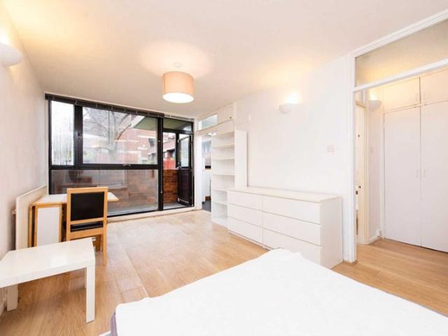 A bright ground floor studio flat in Pimlico