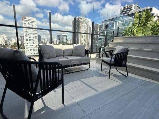 A cobertura será vendida toda mobiliada e decorada