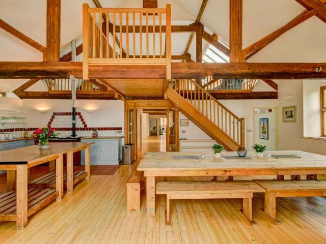 A converted barn providing a family home in a rural location