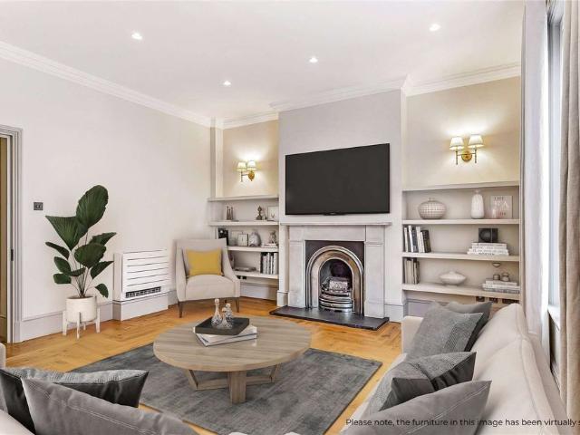 A light and spacious, five bedroom, duplex apartment spanning over 2,300 sqft in SW3