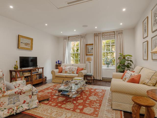 A period townhouse with a courtyard garden in Westminster’s Birdcage Walk Conservation Area