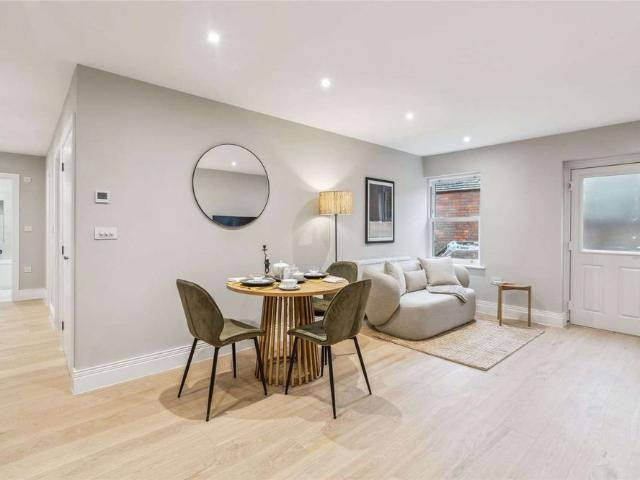 A recently converted two bedroom ground floor apartment finished to a high standard