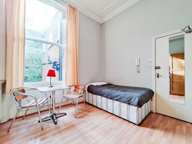 A studio apartment situated within a beautiful period building in the heart of Kensington, W8