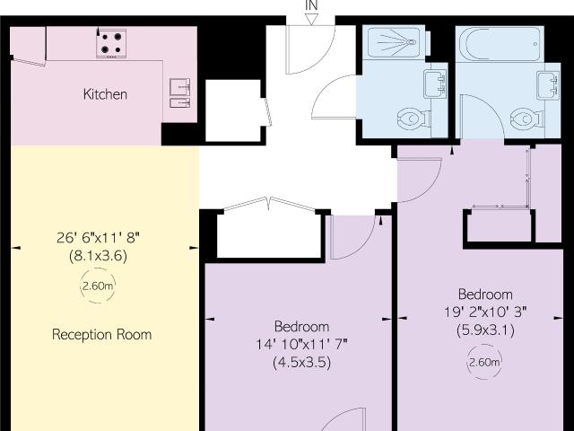 A sophisticated two bedroom riverside residence in Sands End