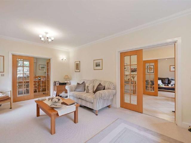 A spacious six bedroom family home with large garden and versatile studio space on the sought after Longbourn estate
