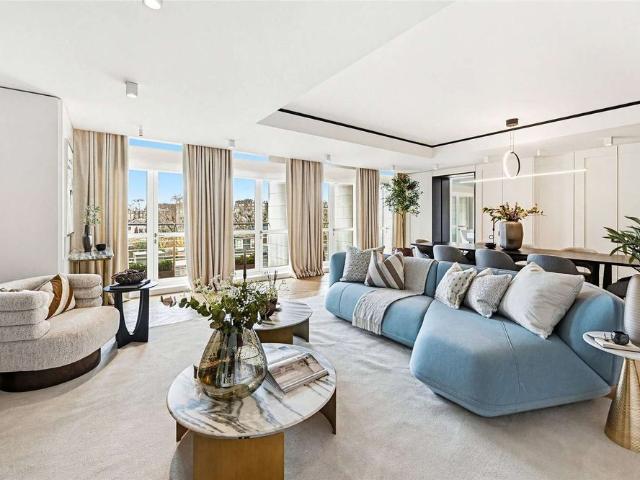 A spacious three bedroom lateral apartment with beautiful views of Knightsbridge village