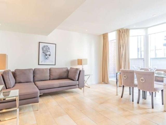 A spectacular two bedroom apartment set on the second floor within this modern building in the heart of fashionable Kensington