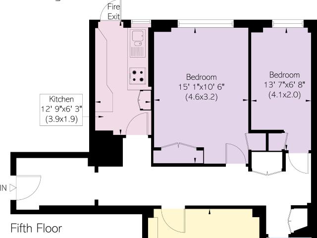 A well presented two bedroom apartment on the fifth floor of this distinguished Chelsea address