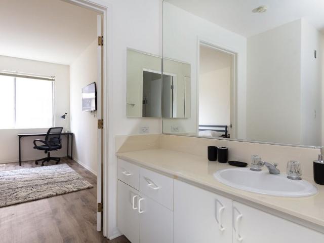 A 2 Bedroom, 2 Bathroom with a dining room and fully functional kitchen at 10600 Wilshire Unit 611 2 Bedroom Apartment for Rent at 10600 10600 Wilshire 611, Los Angeles, CA 90024 Westwood