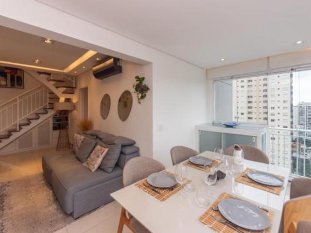 Aconchegante cobertura para venda em Chácara Inglesa com 2 quartos, sendo 1 suíte, 118m² mutida#OB