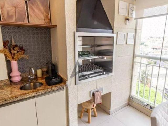 Accanto Maravilhoso apartamento c/ ampla varanda gourmet c/ churrasqueira c/ fechamento em vidr
