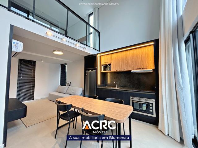 ACRC Imóveis Loft duplex equipado para locação no Bairro Vila Nova em Blumenau