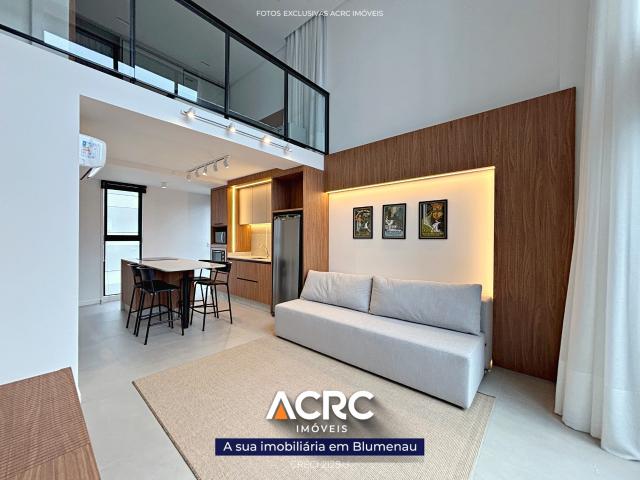 ACRC Imóveis Loft duplex equipado para locação no Bairro Vila Nova em Blumenau