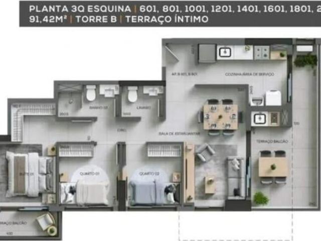ÁGIO IMPERDÍVEL ELEVA 25 91M2 3 QUARTOS