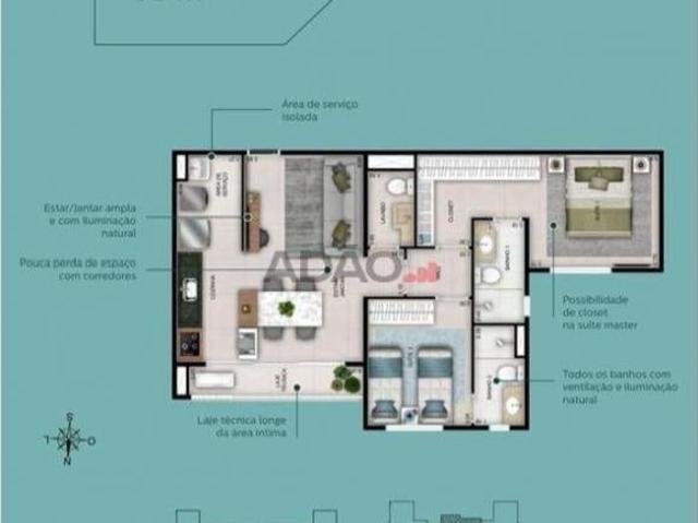 Ágio Wish 37 Apartamento com 2 Quarto s por R$ 685000.00 no setor Setor Bueno IN38623