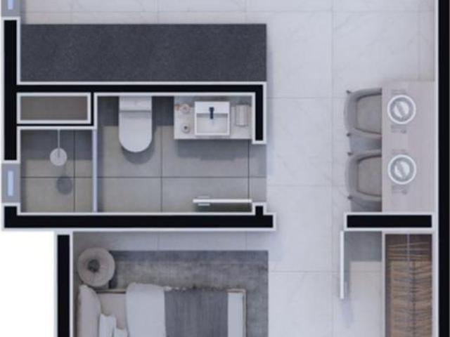 Agua verde Apart. 1 dormitorio 30,24m²
