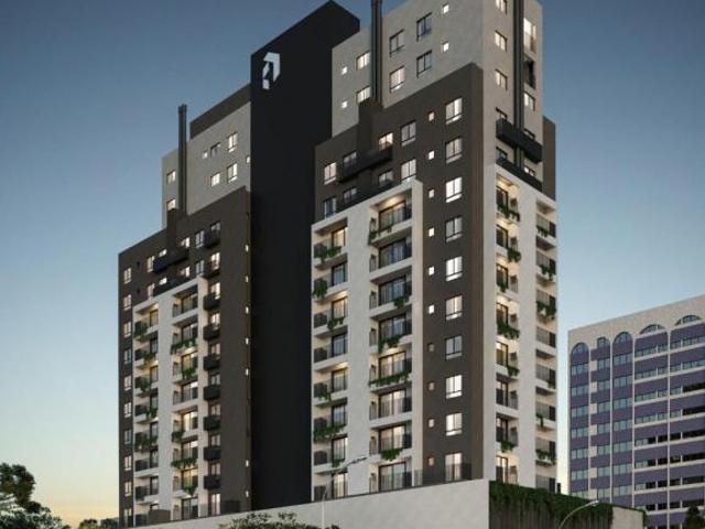 ÁGUA VERDE lançamento studio 26m² sacada churrasqueira