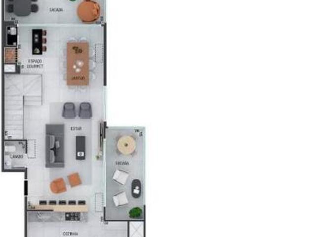 Agua Verde Lindo duplex com 221 m² privativos