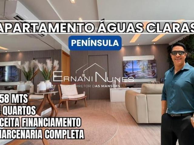 ÁGUAS CLARAS PEÍNSULA 4 QUARTOS 2 VAGAS DE GARAGEM ACEITA FINANCIAMENTO