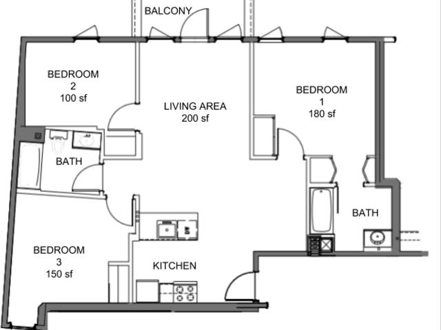 Addison Arts Apartments 3 Bedroom Apartment for Rent at 1935 Addison St, Berkeley, CA 94704 Downtown Berkeley