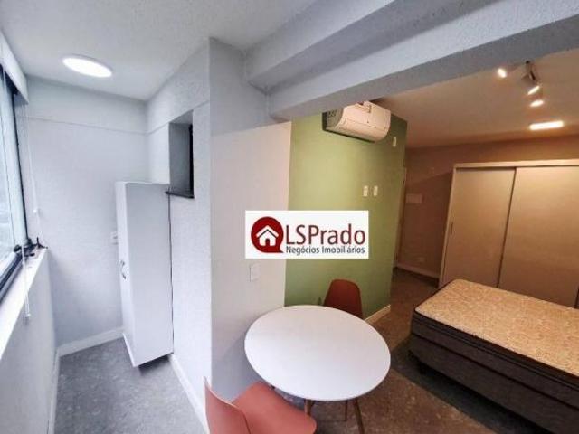 Ao lado da PUC, 25,19 m², mobiliado, pronto para uso !