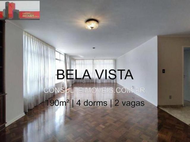 Alameda Joaquim Eugenio de Lima, 268 Bela Vista, 190m², vagas livres e fixas, Ed. Deauville