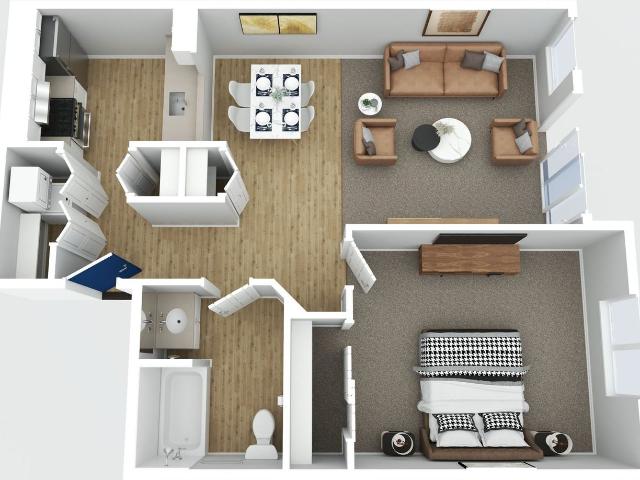 Alcove Apartment 2 Bedroom Apartment for Rent at 12033 1st Ave S, Seattle, WA 98168