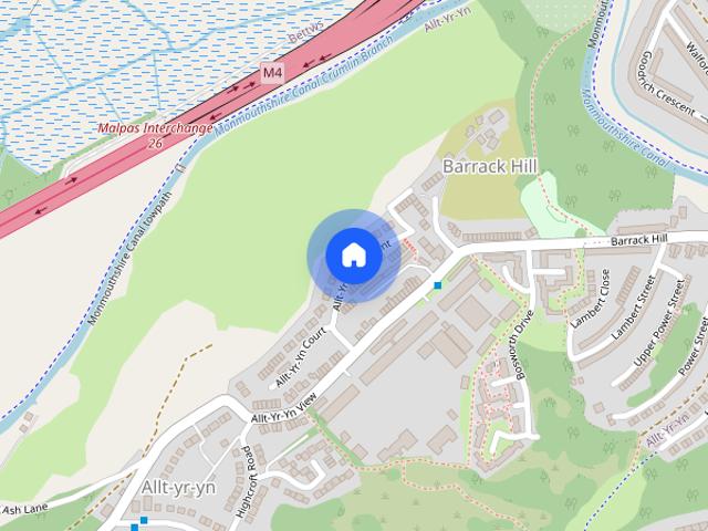Allt yr yn Crescent, Newport, South Wales, NP20