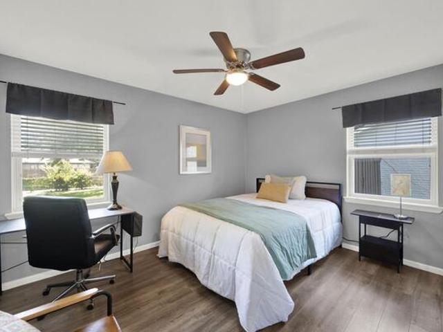 All utilities included – no surprise bills! Low move in fee for an easy start Fast, Free Fiber Wi Fi included Smart lock on every room for added security and convenience Bus routes just steps from the door