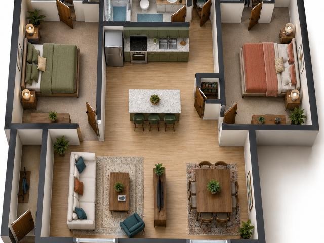 Alpine Trace 2 Bedroom Apartment for Rent at 4480 76th Ave N, Pinellas Park, FL 33781