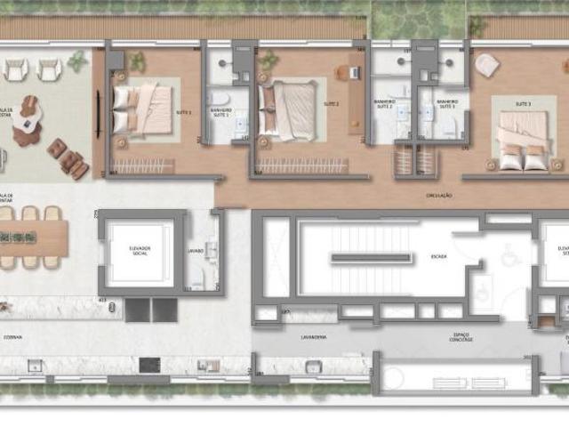 ALTO PADRÃO WELLNESS BUILDING 30° ANDAR 4 SUITES 4 VAGS 381 M²